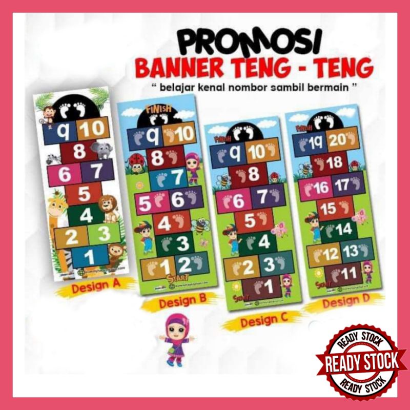Mommyhapy Permainan Tradisional Banner Teng Teng | Shopee Malaysia