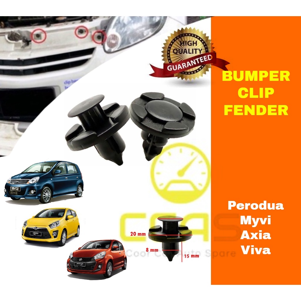 Perodua Bumper Clip - Myvi Viva Axia - Fender Under Shield Clips Car ...