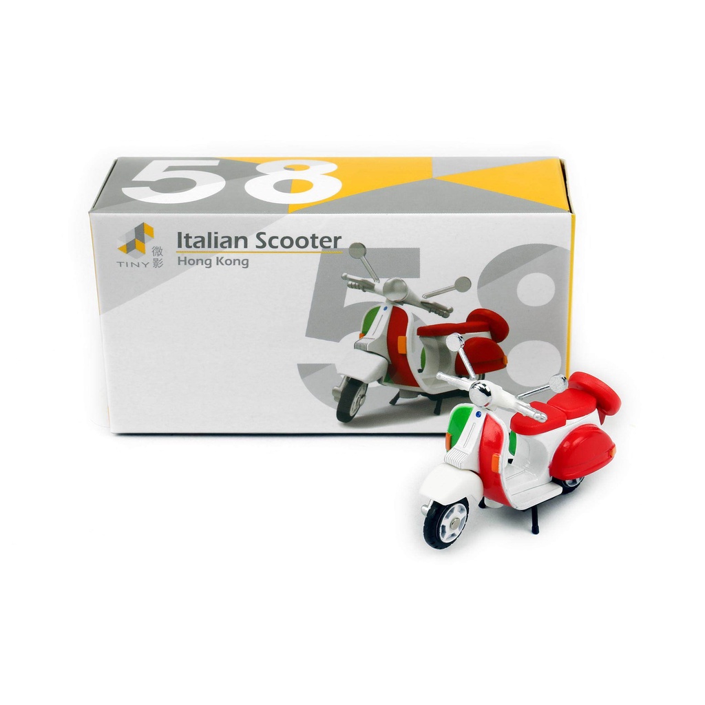 TINY HONG KONG CITY 58 ITALIAN SCOOTER ( HK ) Diecast Car Motorcycle ...