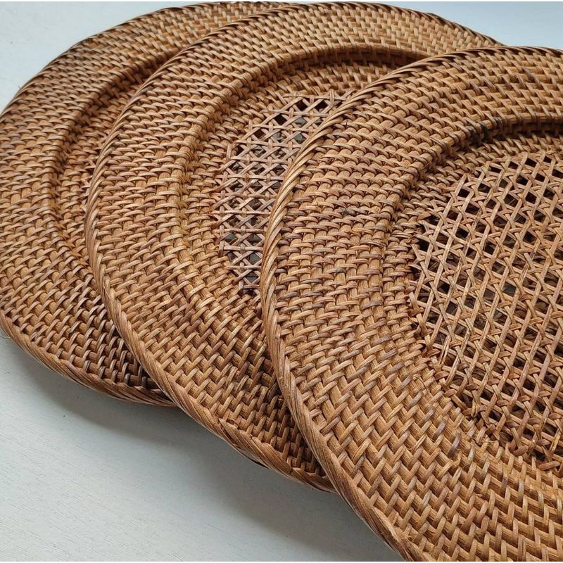 !! Placemats/ Rattan Placemats/Rattan plate fishnet (Remaining/Not ...
