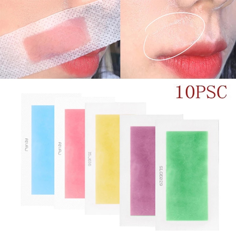 10 Pcs Cold Wax Hair Removal Painless Waxing Paper / Professional Quick ...