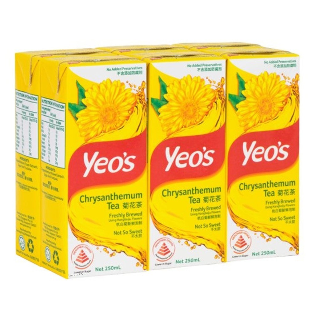 Yeo's Drink 6 units Tea Bunga / Laici / Water Melon / Soya / Teh Ais ...