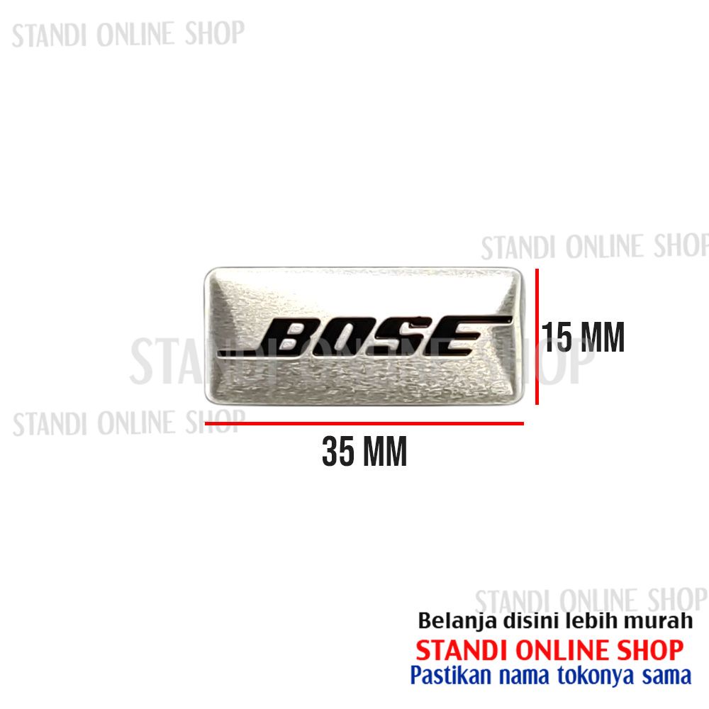 Aluminum Emblem Sticker Decals 3D Logo Bose Long Audio Speaker | Shopee ...
