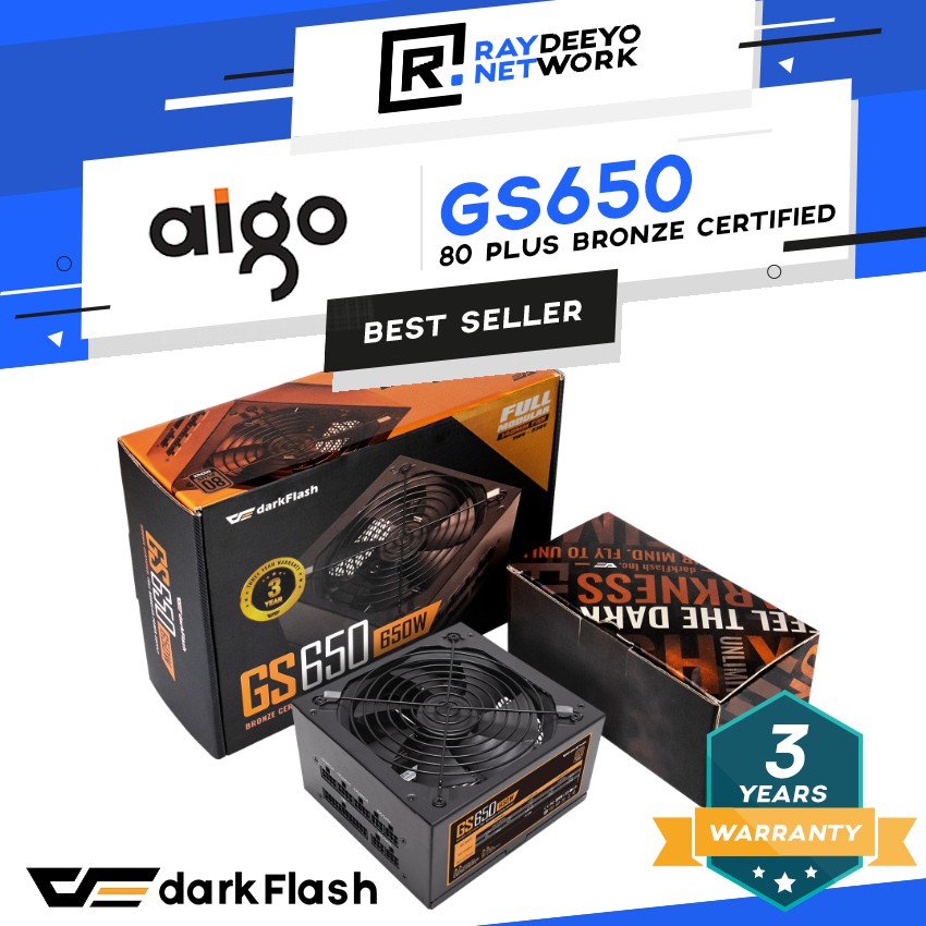 Aigo GS550/GS650/GS750 550W/650W/750W Full Modular Power Supply Unit ...