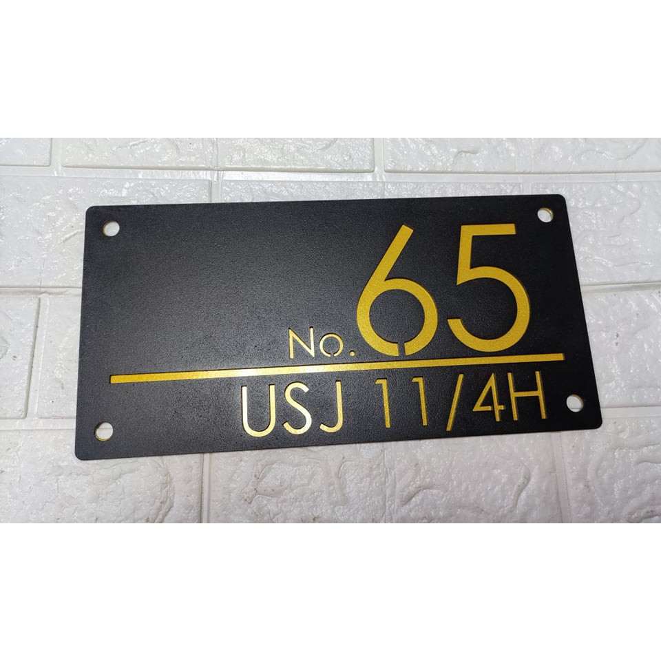 Modern House Number Plate House number plate (Fully Customized)時尚门牌 ...