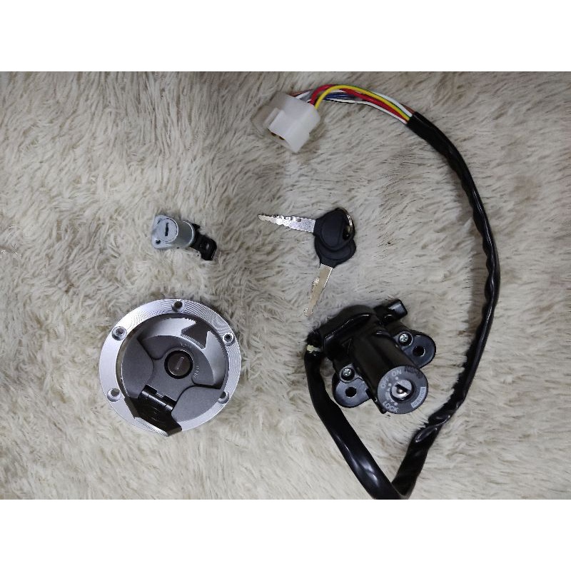 IGNITION KEY SWITCH SET (7 WIRE) - KAWASAKI - EX 250/300/ NINJA 250R ...