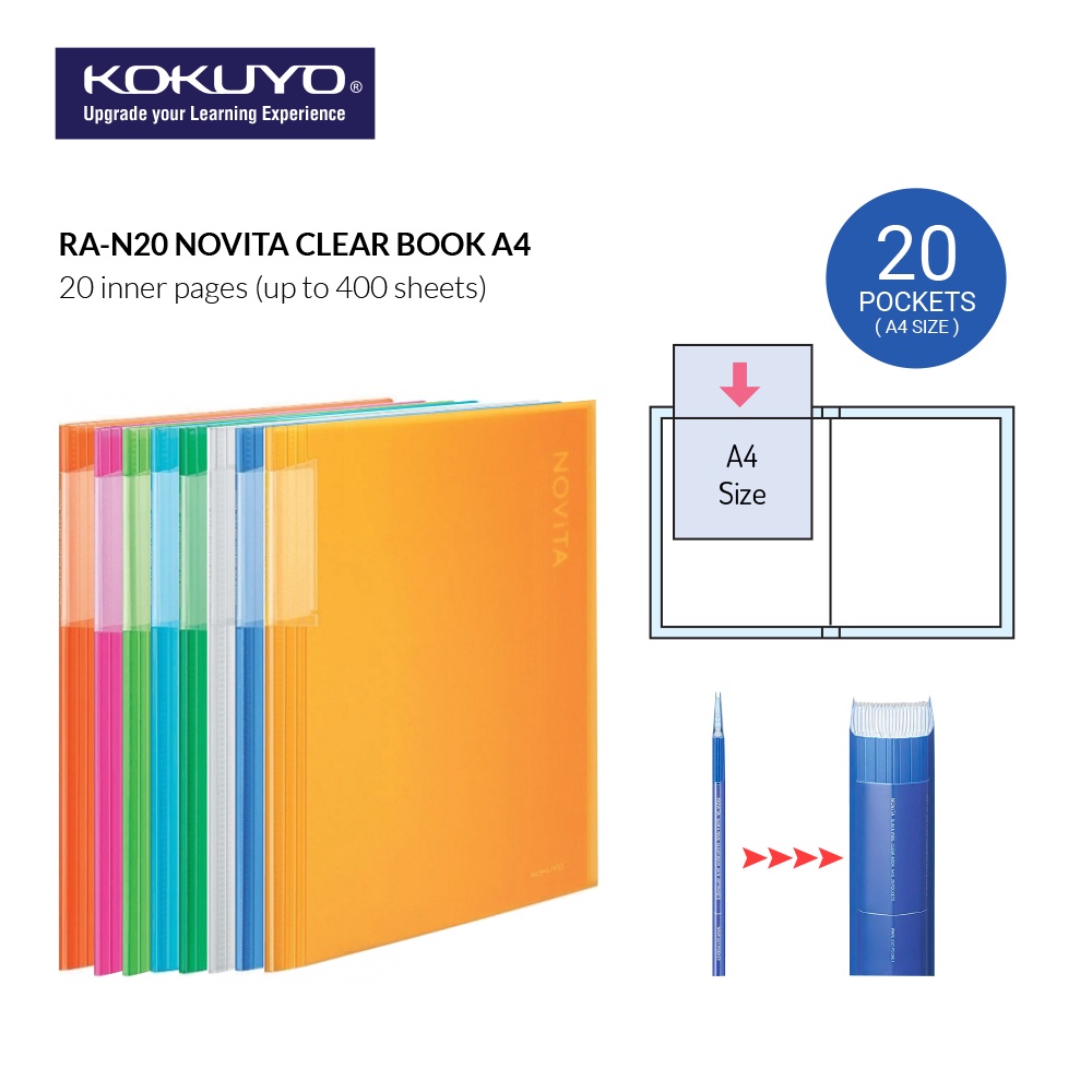 Kokuyo Clear Book (20 Pockets) RA-N20 | Shopee Malaysia