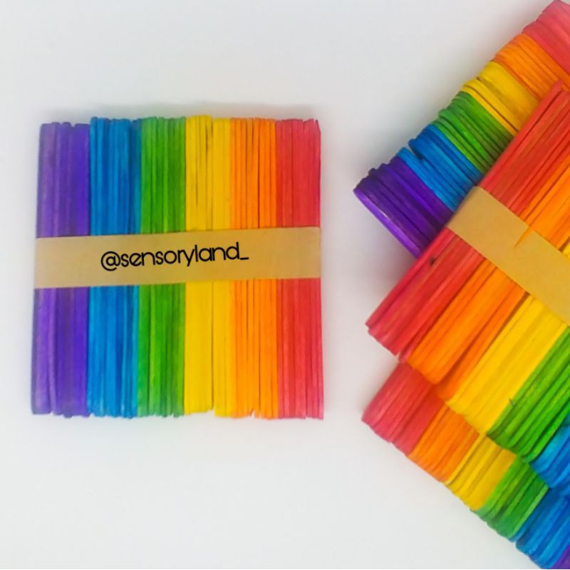KAYU Premium Color Wooden Sticks Ice Cream Sticks | Shopee Malaysia