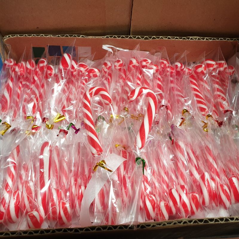 Christmas Candy Cane - Candy Cane, size 7cm, contents 50 | Shopee Malaysia