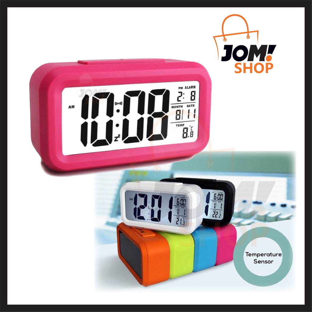 Creative Digital Alarm Clock/Smart Temperature Snooze Alarm/LCD Mute ...