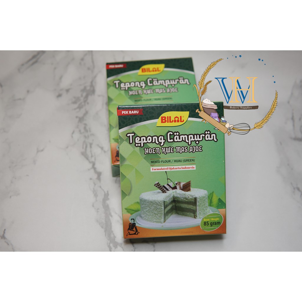 [Pek Baru] Bilal Hoen Kwe Mas Ajoe Flour Green / Tepong Campuran 85g ...