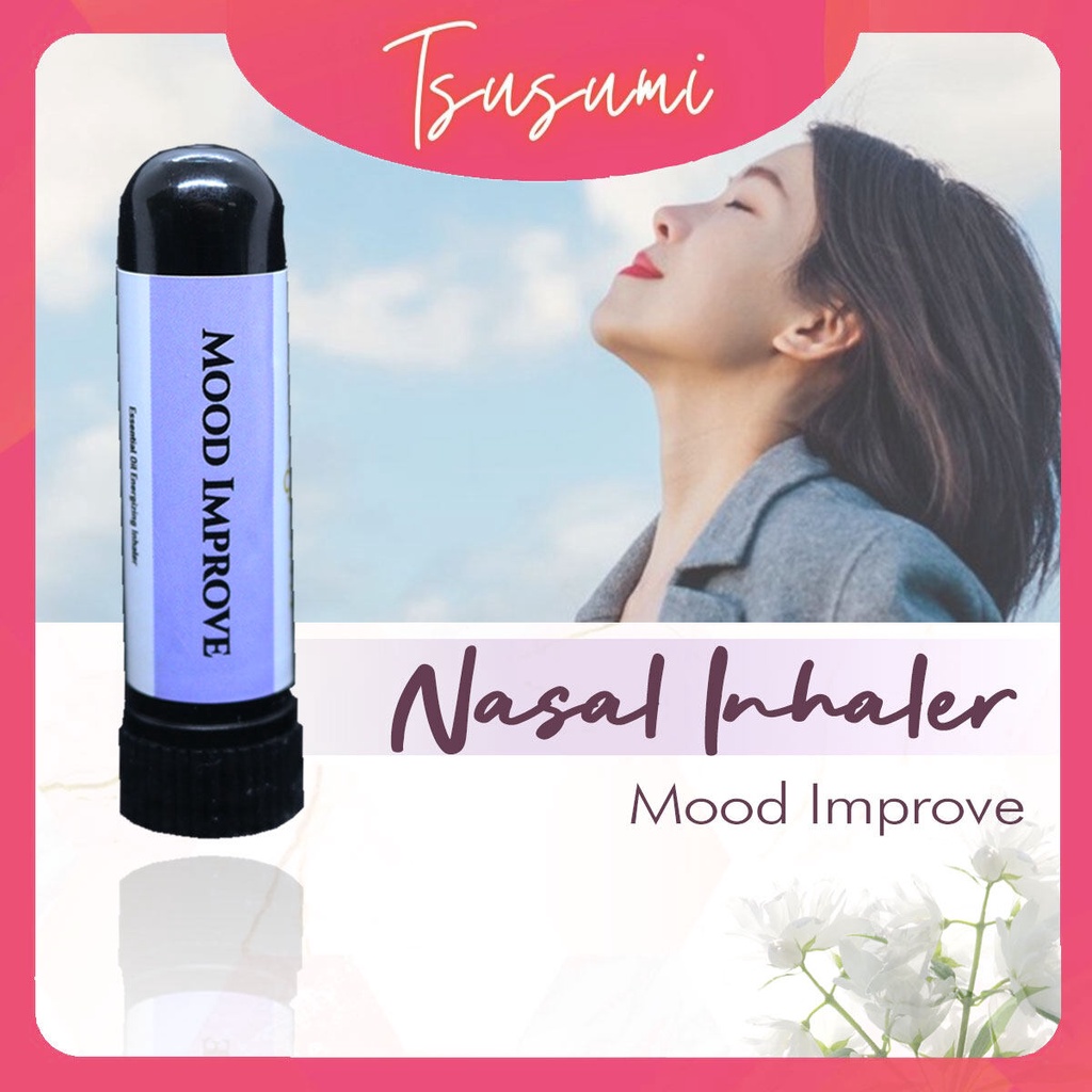 MOOD IMPROVE Inhaler Essential Oil Nasal Asthma Relief Aromatherapy ...