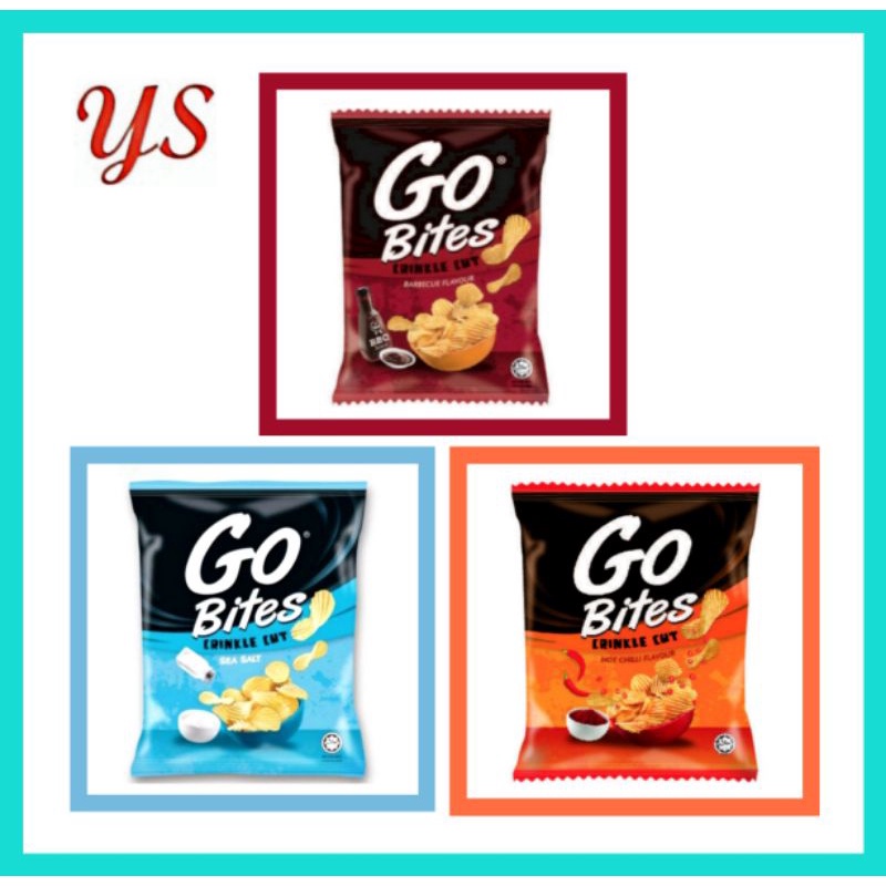 Go Bites Crinkle Cut Potato Chips 60g 咬一咬波浪薯片 | Shopee Malaysia