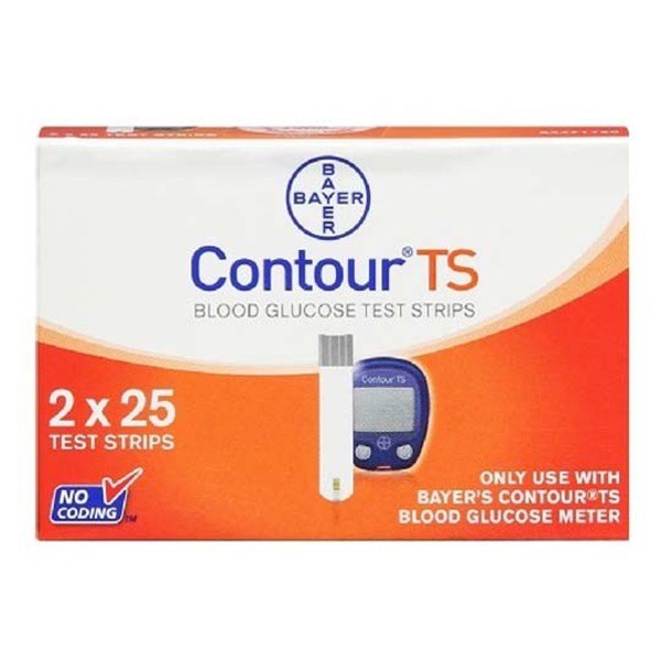 Contour TS Blood Glucose Test STrips 2x25s | Shopee Malaysia