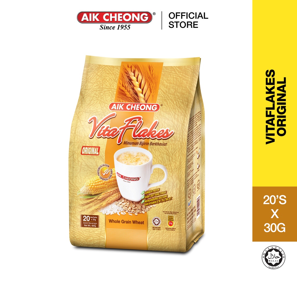 Aik Cheong Vita Flakes - Original (600g/30g x 20 Sachets) | Shopee Malaysia