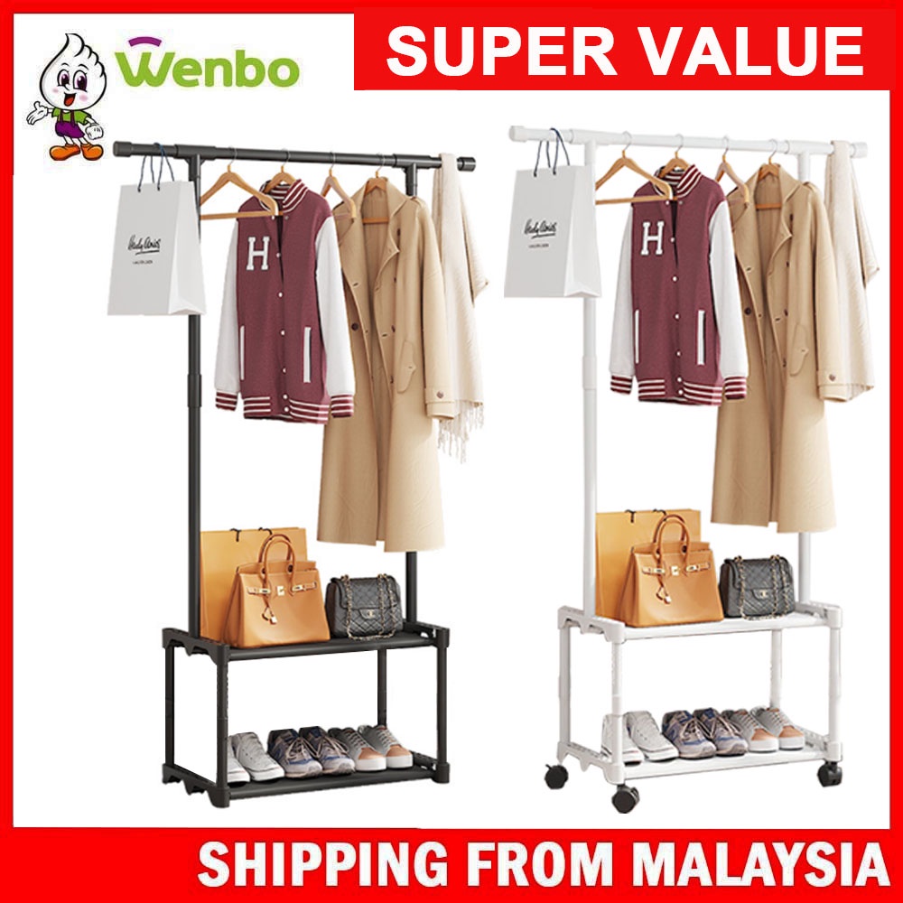 Wenbo Multifunctional Simple Coat Rack Bedroom Cloth Organizer Hanger ...