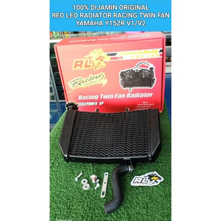 RED LEO RADIATOR RACING TWIN FAN/DOUBLE FAN YAMAHA Y15ZR V1/V2 DAN ...
