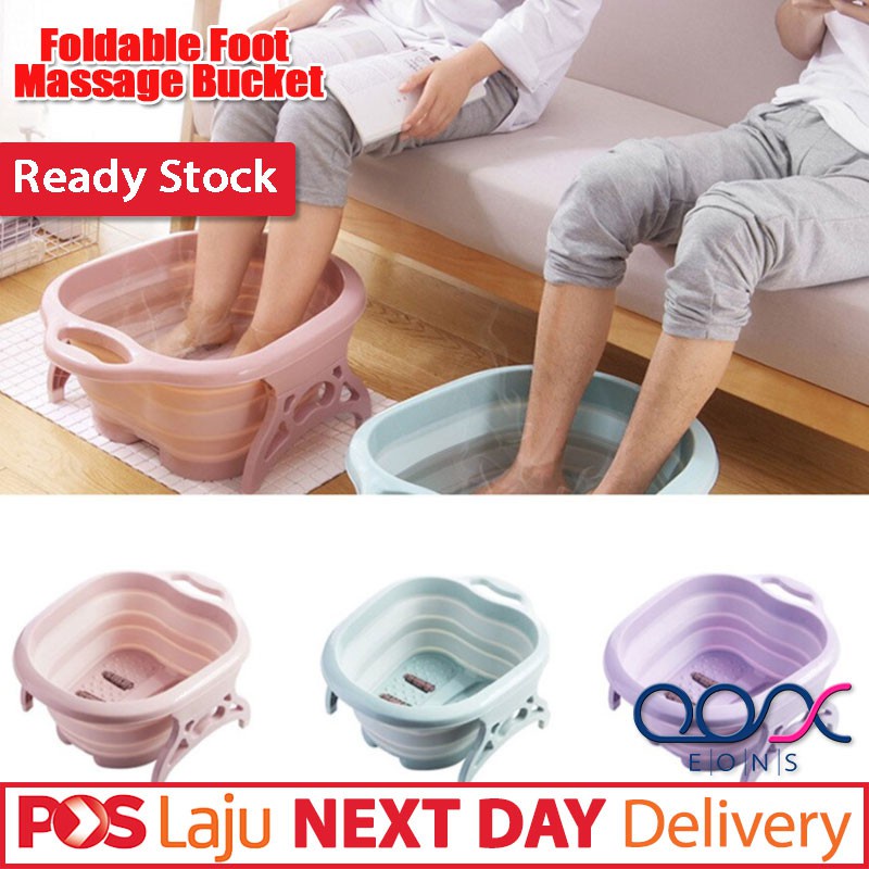 FOLDABLE Foot Massage Bath Soak Bucket Leg SPA Health Care Relaxing ...