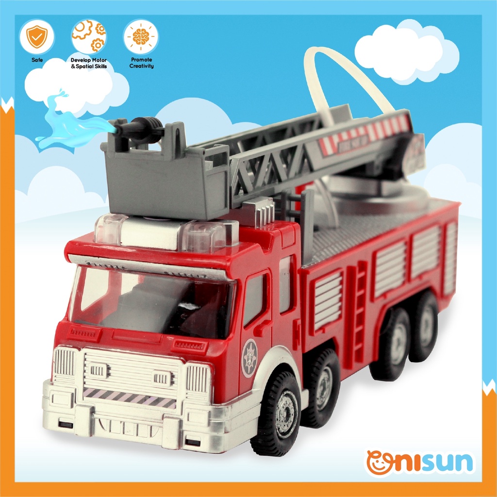 Kids' Fire Engine Truck with Water Pump & Ladder | Electronic Toy ...