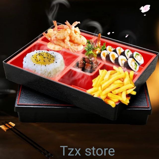 Limited Offer 】JAPANESE Bento Lunch Box 5 Compartment with Lid ...