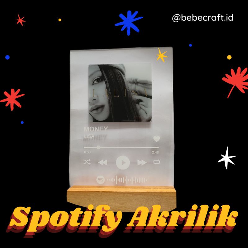 Spotify Acrylic Standee Wood Gift Box Gift Box | Shopee Malaysia
