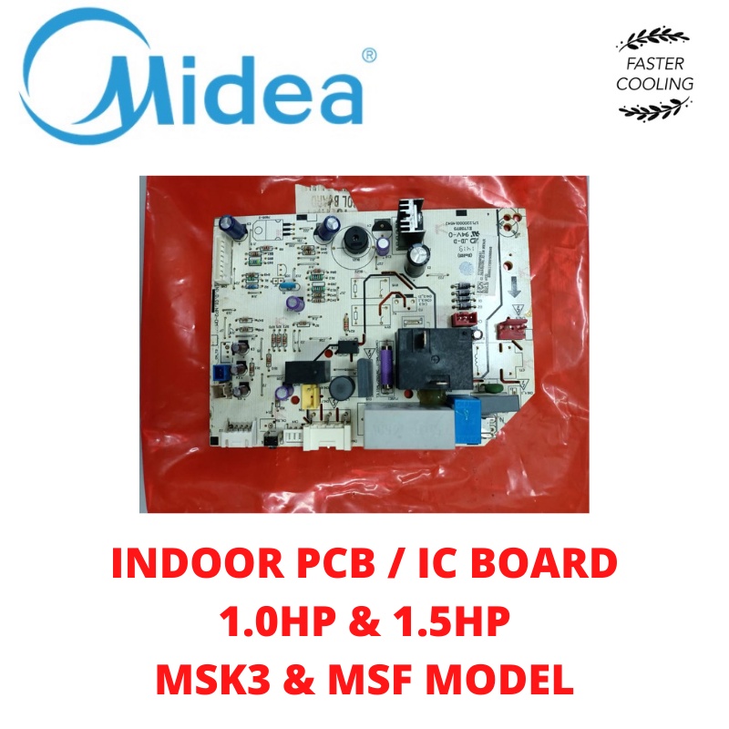 1.0HP-1.5HP MSF & MSK3 MIDEA ORIGINAL INDOOR PCB / IC BOARD - MSF ...