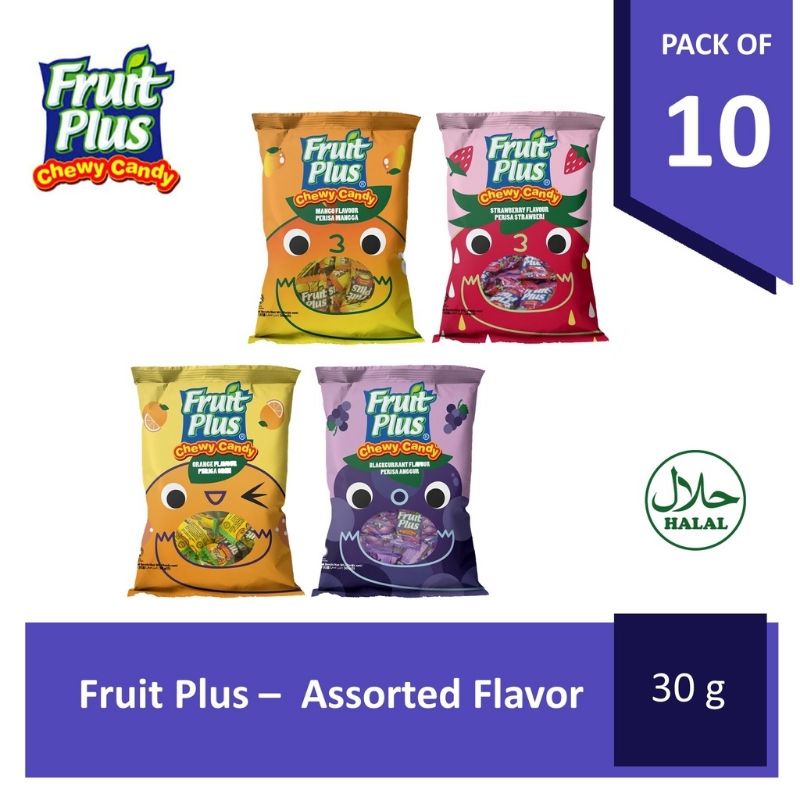 [TKM] Fruit Plus Assorted Flavors Pocket Size - 30g x 10 Sachets ...