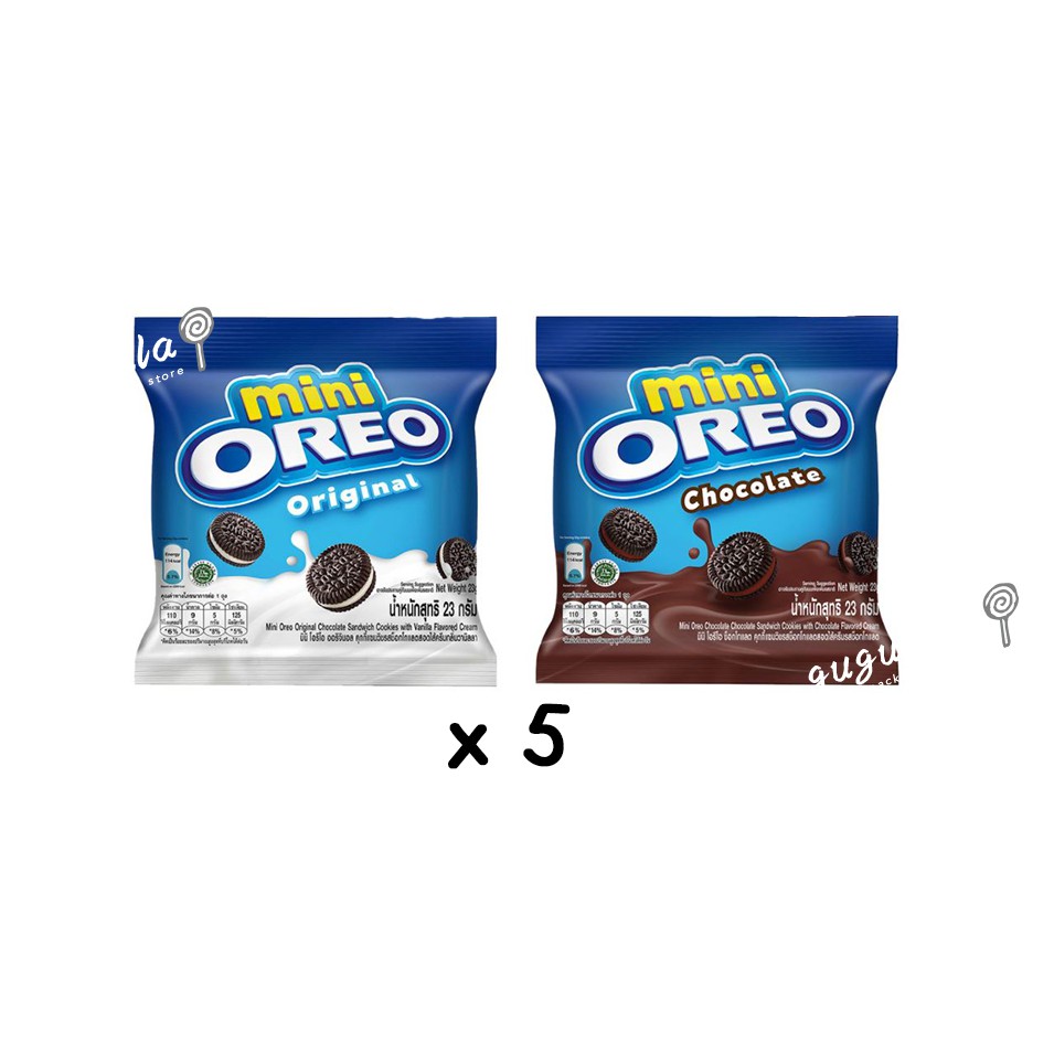 Mini Oreo Original / Chocolate 23g x 5 packs | Shopee Malaysia