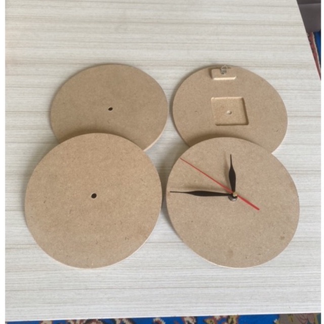 20cm Round Clock Wall Clock 20cm Round Mdf Clock | Shopee Malaysia