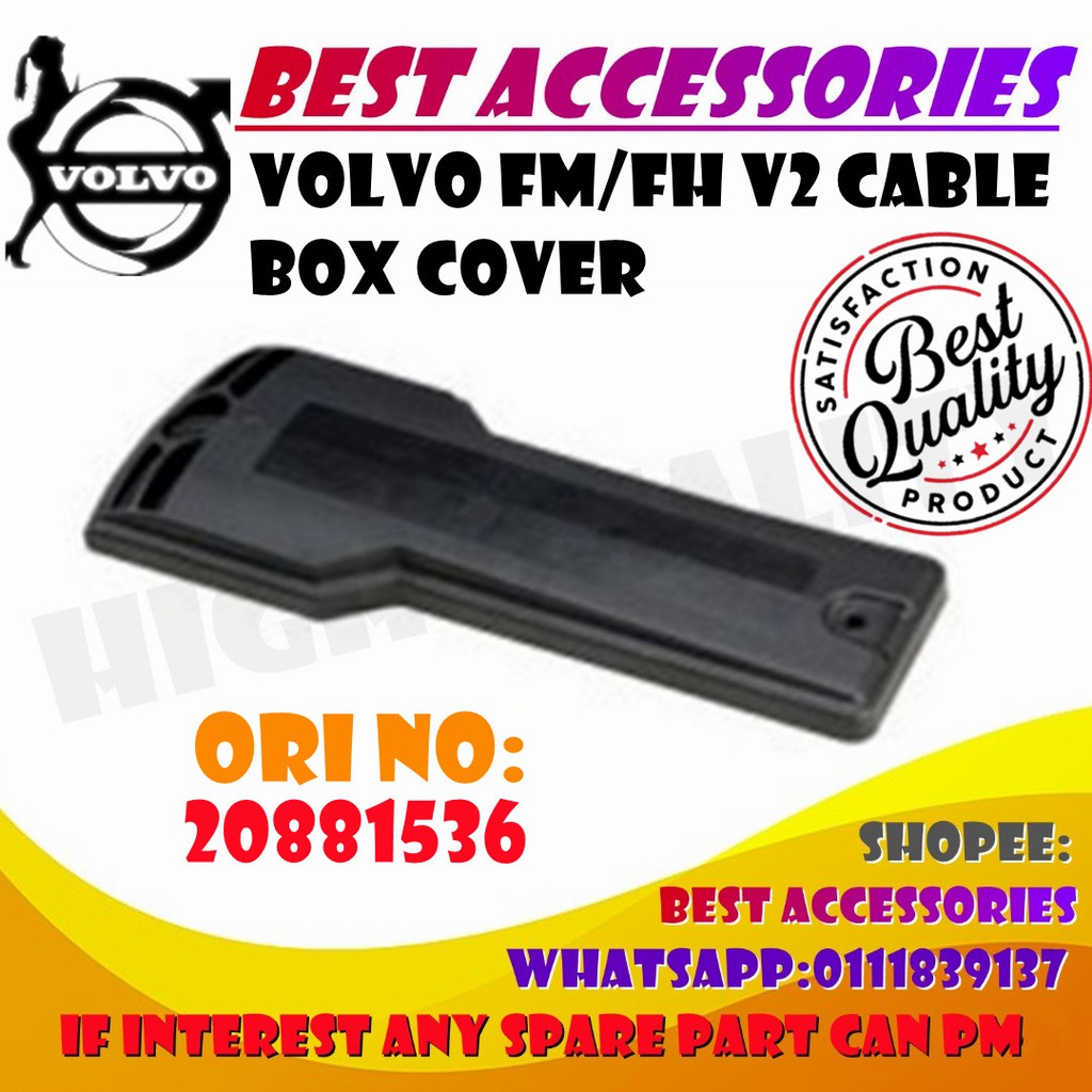 VOLVO FM/FH V2 CABLE BOX COVER HIGH QUALITY (ORI NO:20881536) | Shopee ...