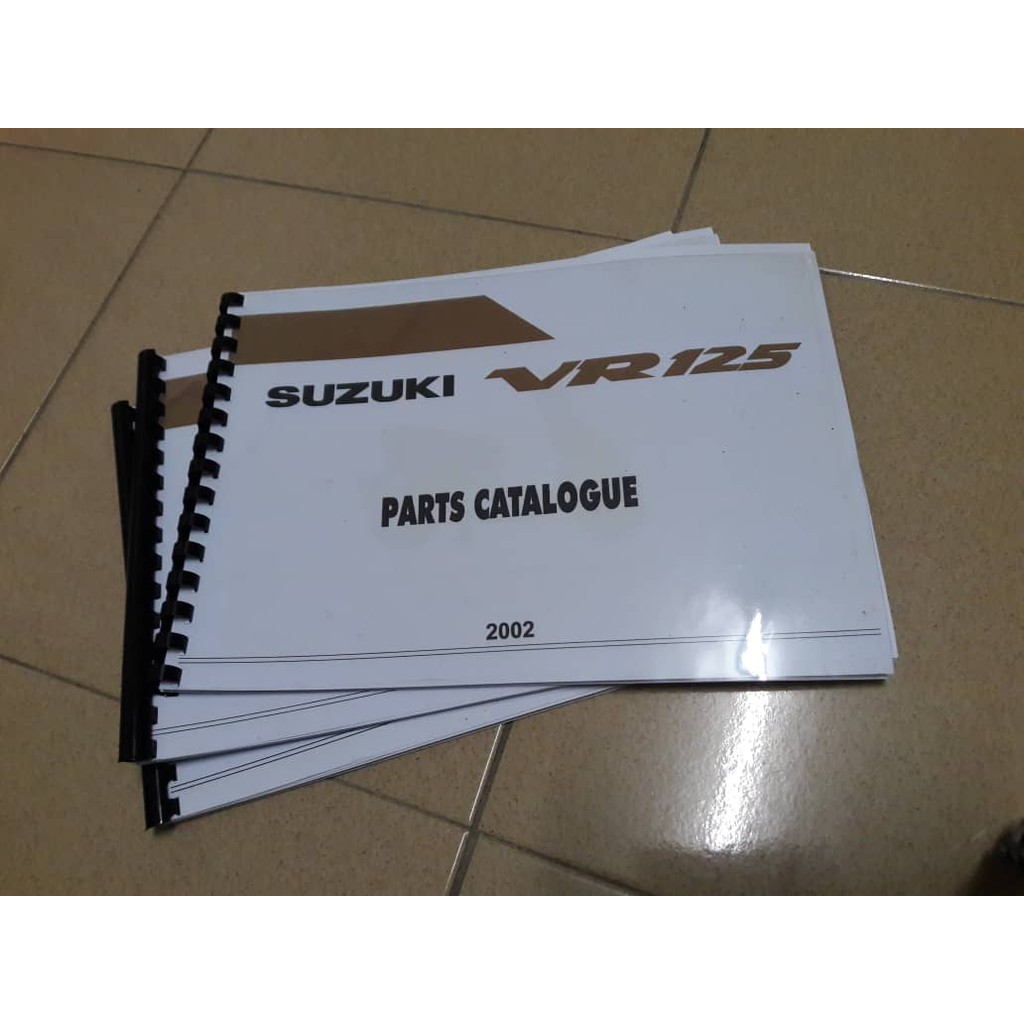 Suzuki VR 125 Buku Part Catalogue | Shopee Malaysia