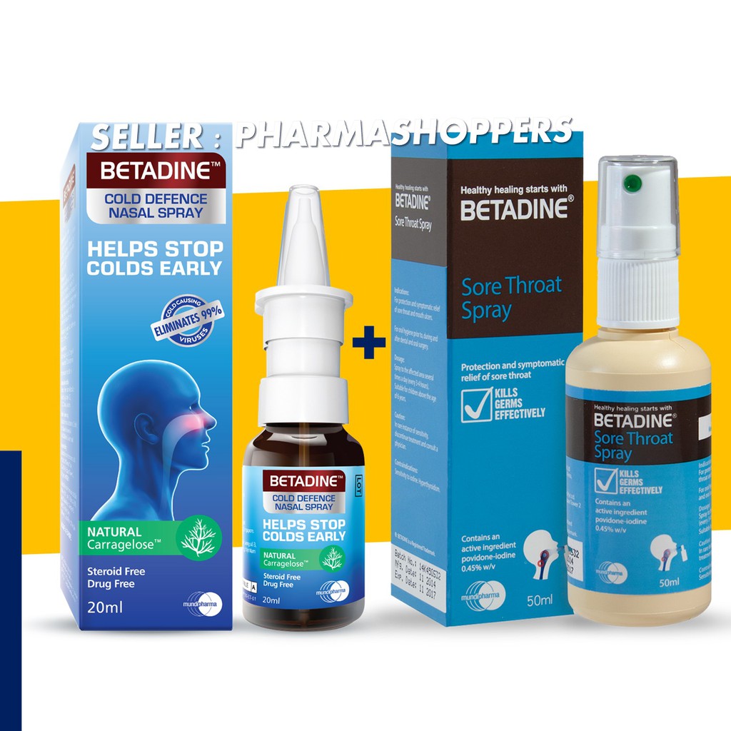 BETADINE SORE THROAT SPRAY 50ML | Ubat spray untuk sakit tekak EXP:07/ ...