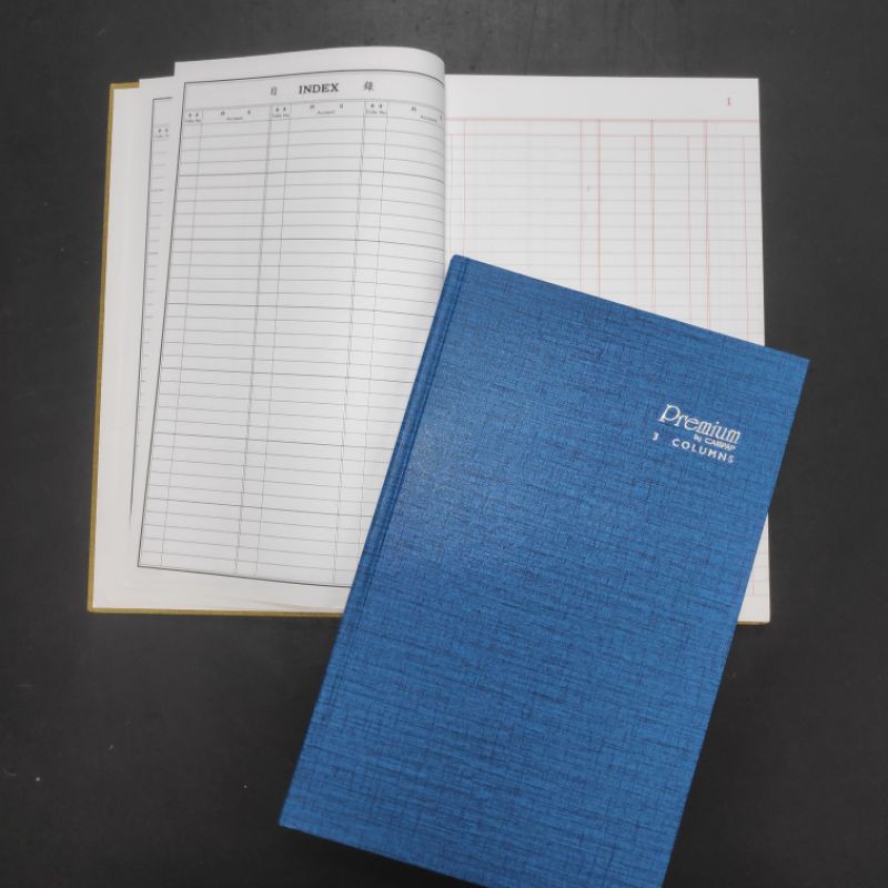3 Columns CAMPAP CA3132 F4 304pgs Hard Cover Foolscap Accounting Book ...