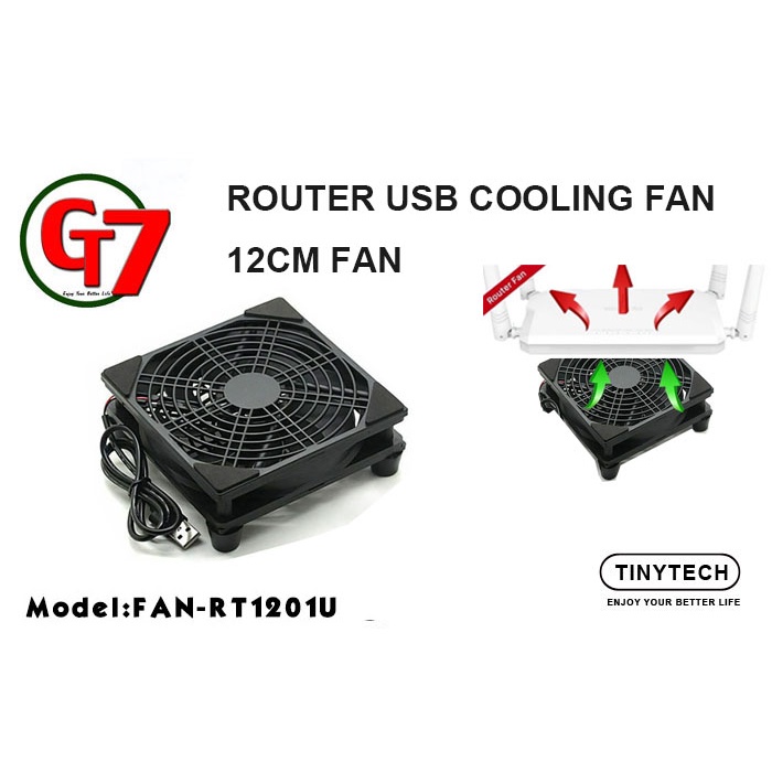 TINYTECH USB 5V COOLING FAN FOR ROUTER TVBOX MODEM / CCTV / HDD / CPU ...