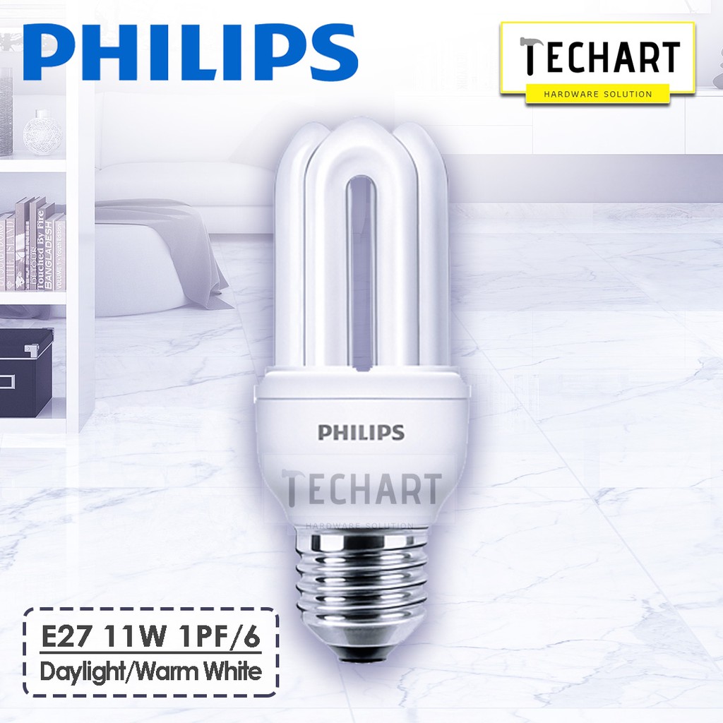 Philips GENIE Bulb E27 11w Cool Daylight or Warm White 220-240v 1PF/6 Colour 827 [ CCT of 2700K ...