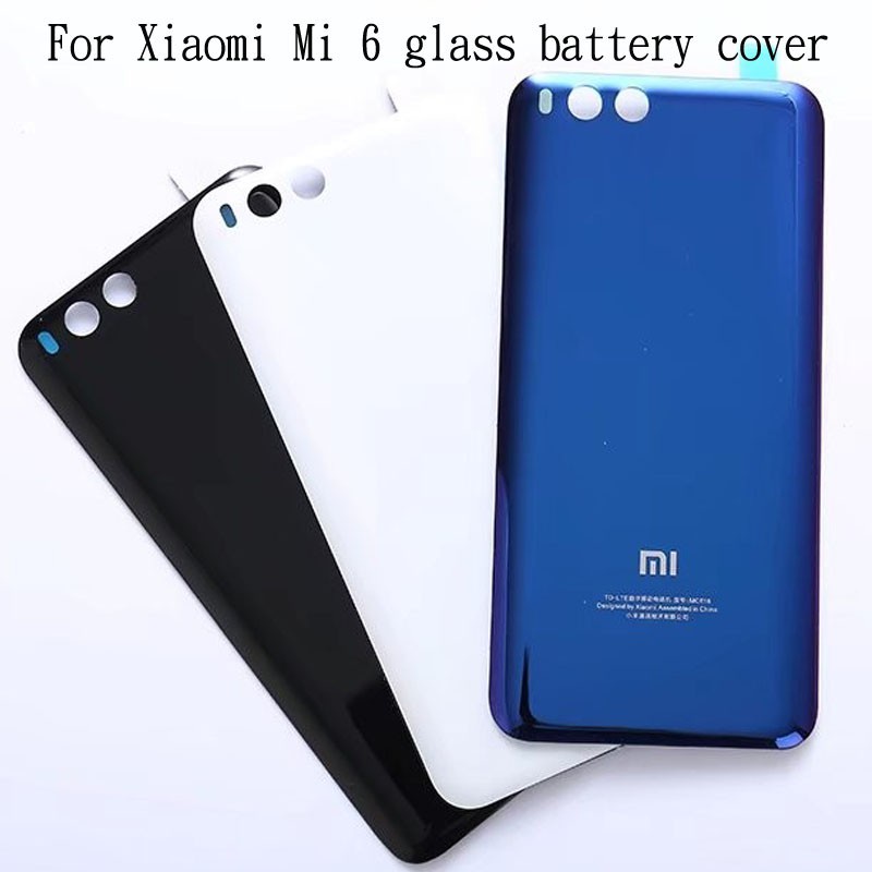 Glass Rear Housing Cover For xiaomi mi 6 mi6 Battery Back Door ...
