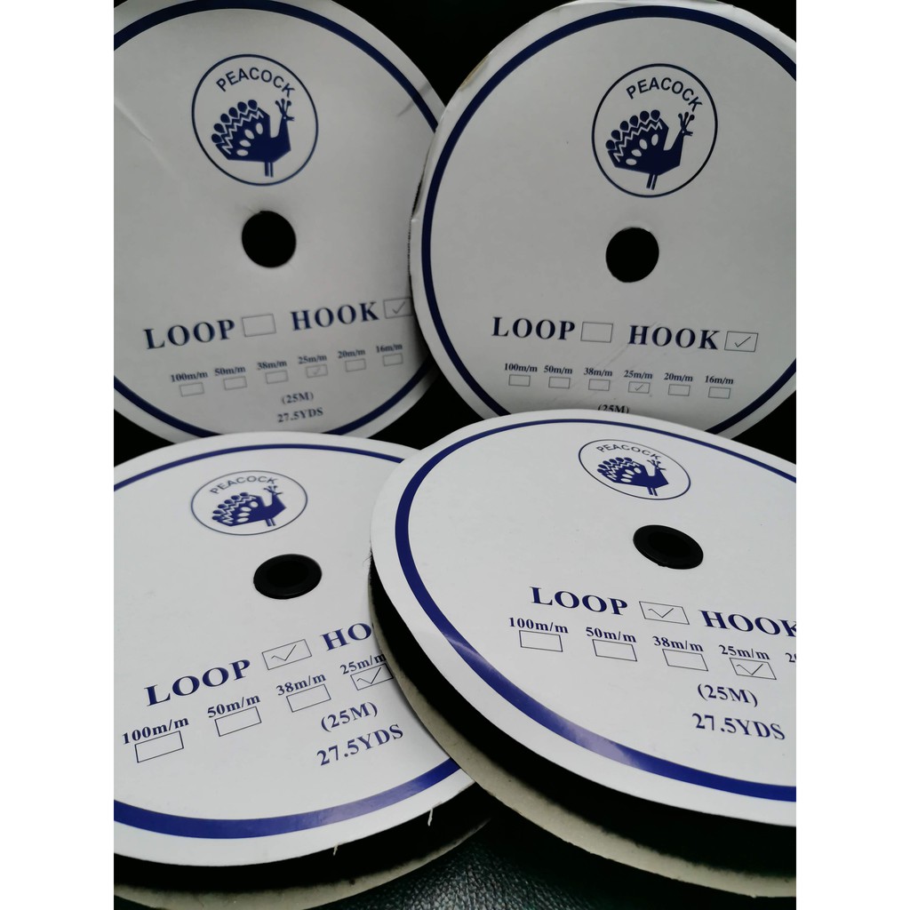 [25Meter] 1" ( 25mm) Velcro Tape* Magic Tape* Hook + Loop - Non Glue ...