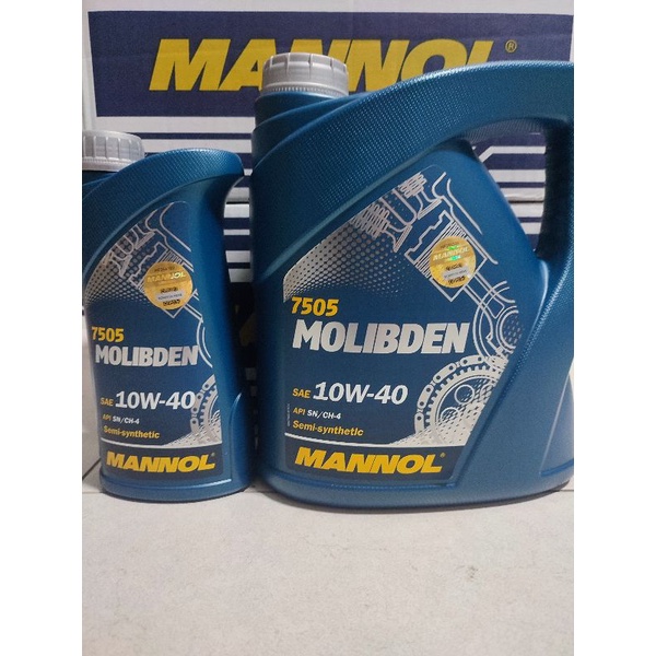 Mannol Molibden Benzin 10w40 Semi Synthetic Original | Shopee Malaysia