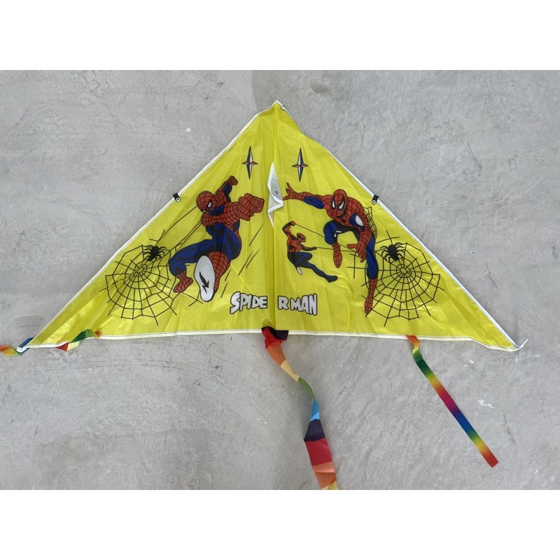 Cartoon Triangle Kite 95cm / 100cm /Kites for Kids Lelayang | Shopee ...