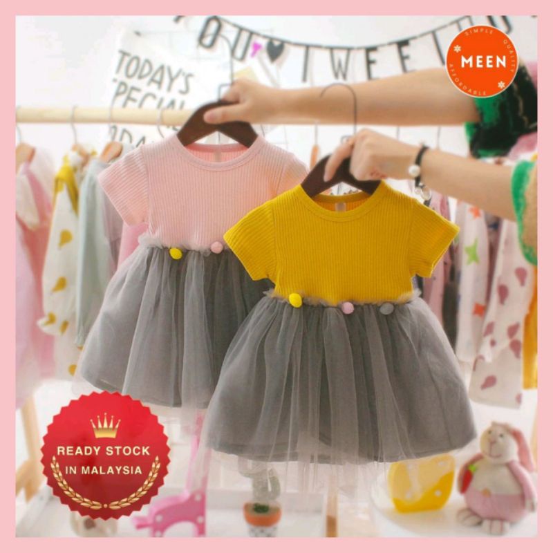 Baby Dress Ready Stock 0-4 Year Old Baby Summer Baby And Kids Clothing ...