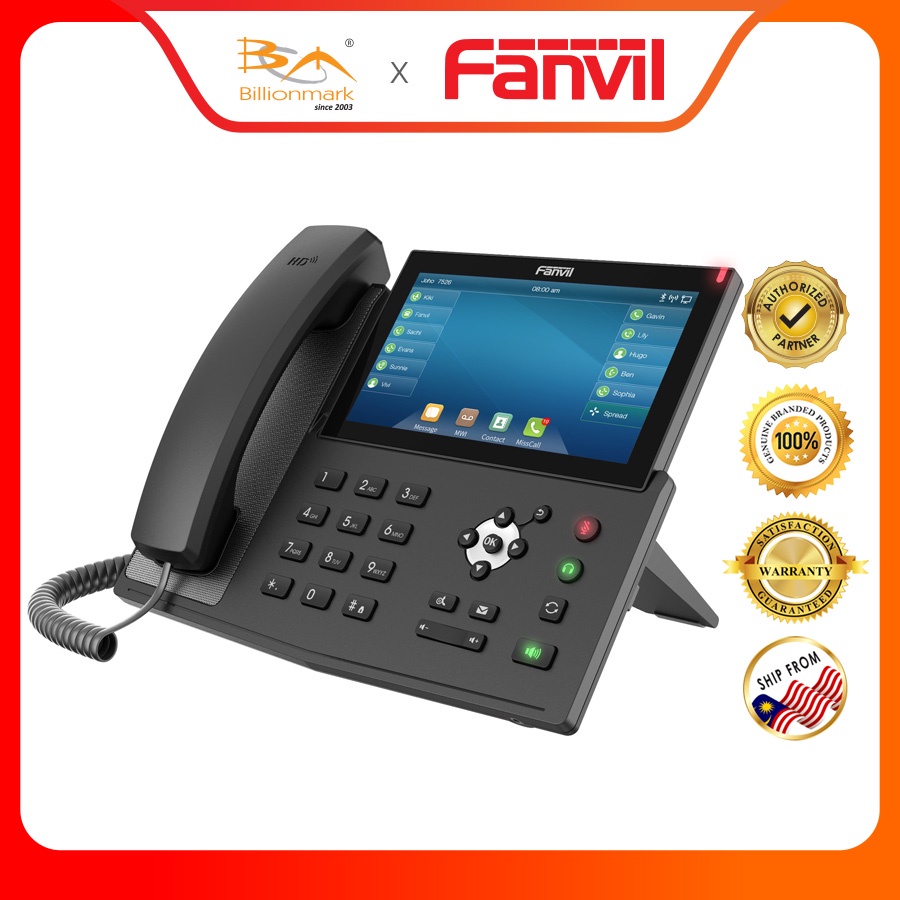 Fanvil X7C Enterprise IP Phone With PoE Support Cloud Base or On-Prem ...