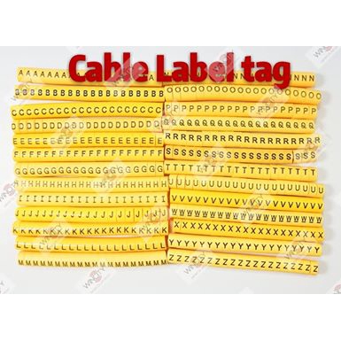 100pcs cable label tag number 0-9/ A-Z | Shopee Malaysia