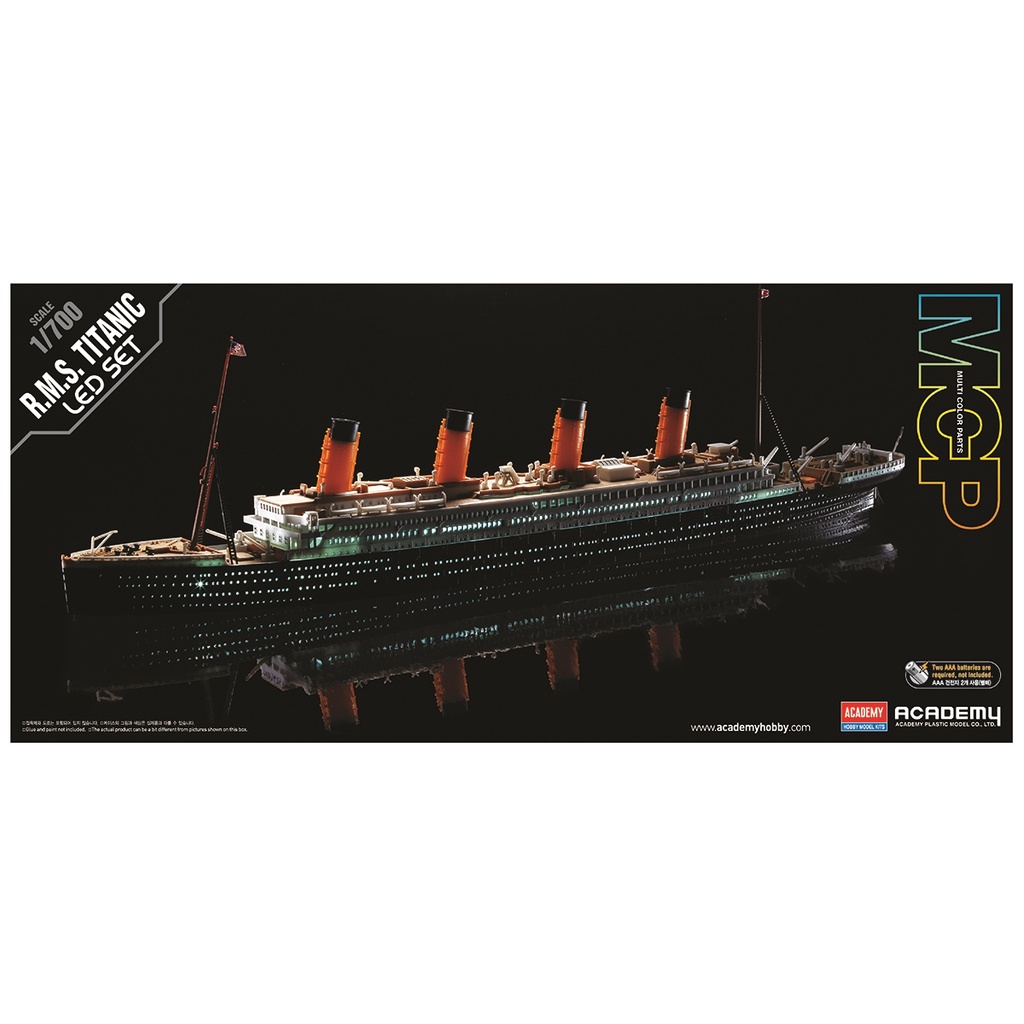 [Ready Stock] Academy MCP Series: 1/700 R.M.S. Titanic + LED Set Model ...