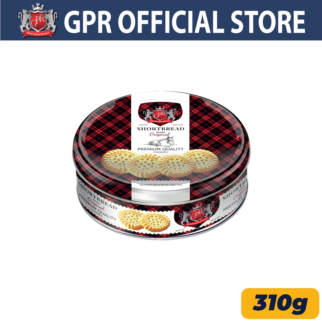 GPR Shortbread Cookies Original Flavor Tin (310g) Biskut Biscuit 126 | Shopee Malaysia