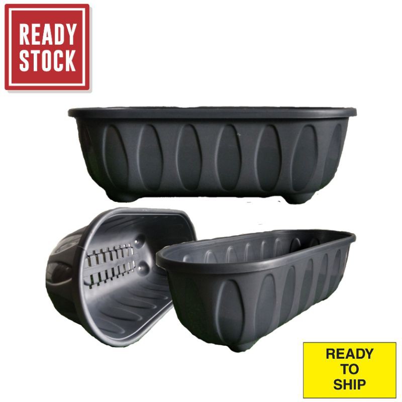 Rectangular Planter Pot Pasu Bunga Plastik Panjang Besar | Shopee Malaysia