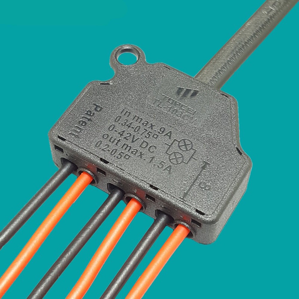 FISHSTICK for LED Lights Wire Splitter 1 in 3 out Connector Splitter ...