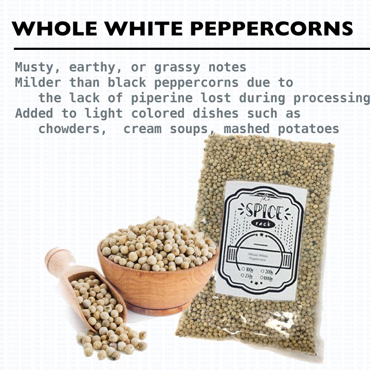 Whole White Peppercorn (50 grams / 100 grams) | Shopee Malaysia