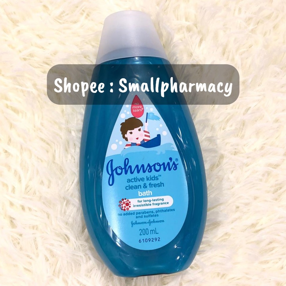 Johnson's Baby Active kids Clean & Fresh Bath 200ml - for long-lasting ...