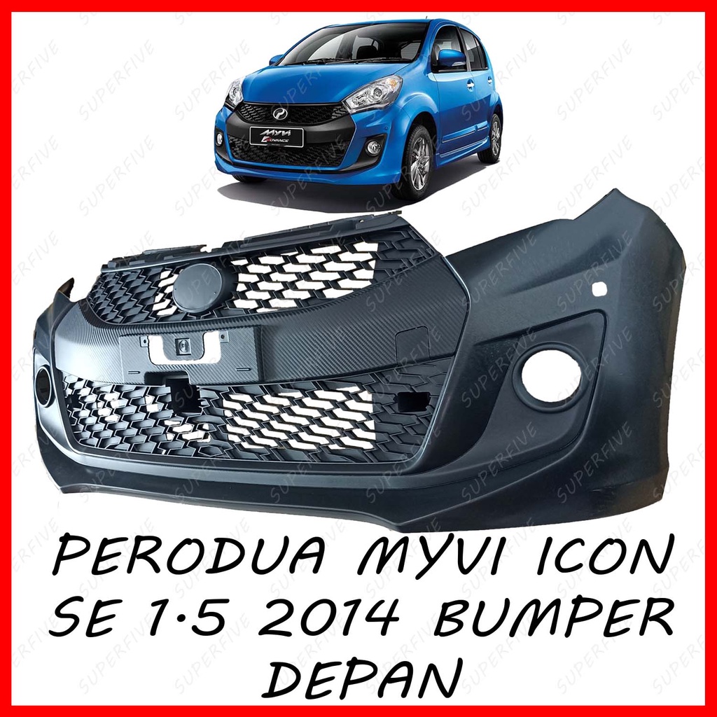 PERODUA MYVI IKON ICON SE/ADVANCE 1.5CC 2014 FRONT BUMPER / BUMPER ...