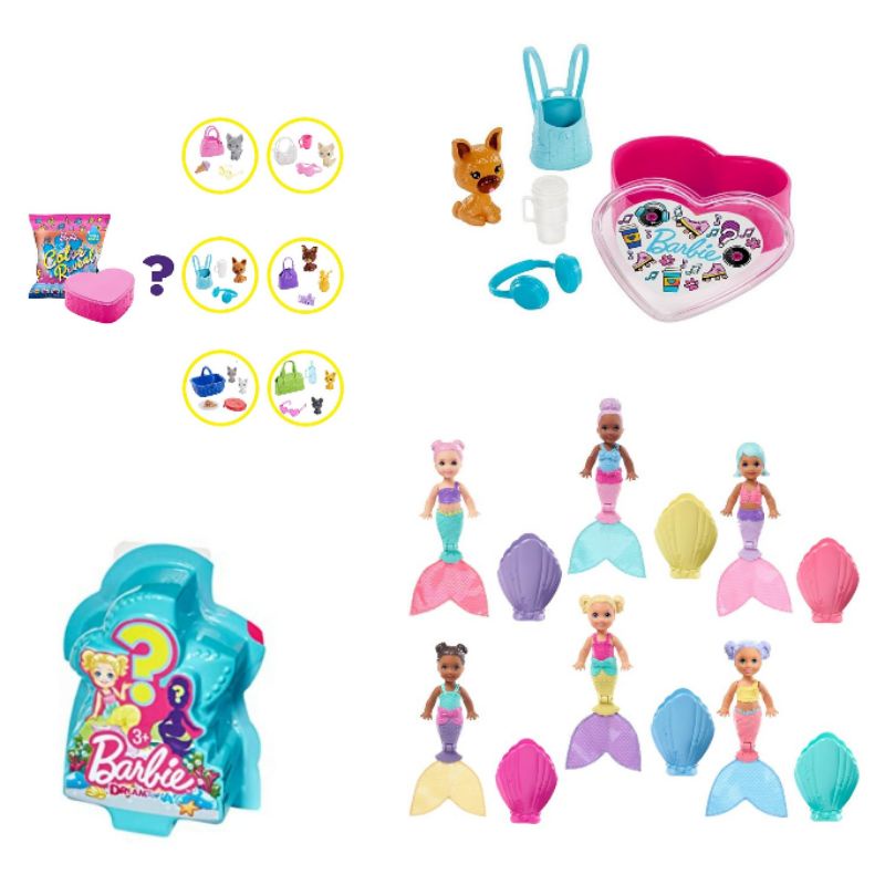 One 1 Barbie Color Reveal Pet Assorted Dreamtopia Mermaid doll in shell ...